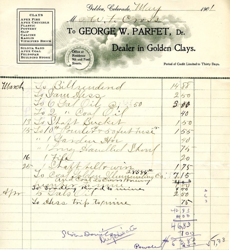 parfet letter - Golden History Museum & Park