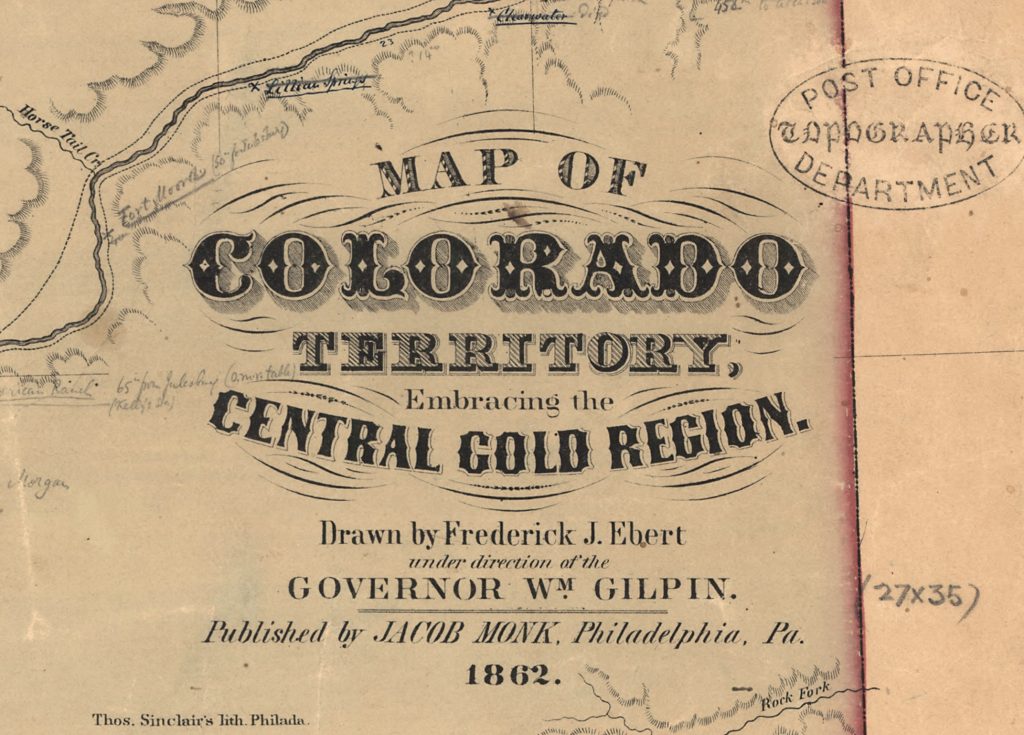 Ebert Gilpin LoC Post Office title - Golden History Museum & Park